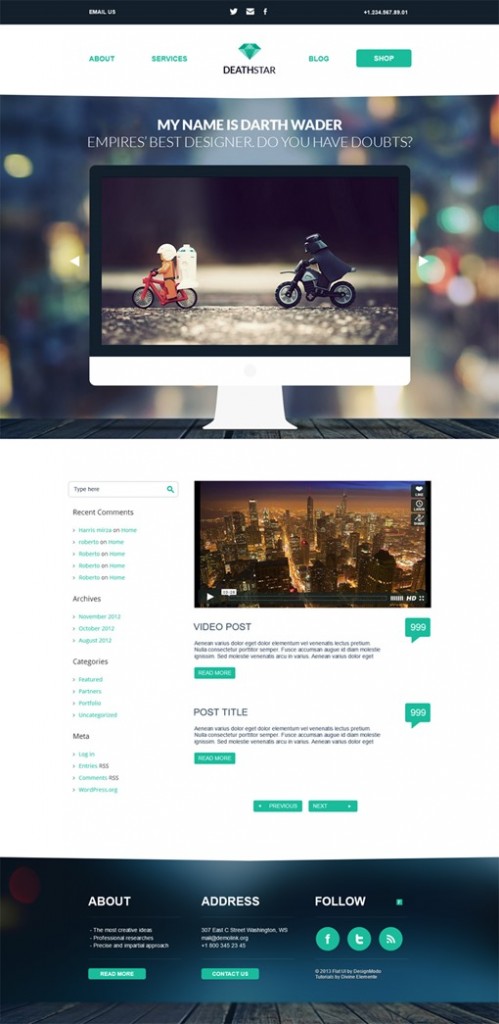 Descuento 30% Divine Element para crear temas de WordPress desde Photoshop | ceslava